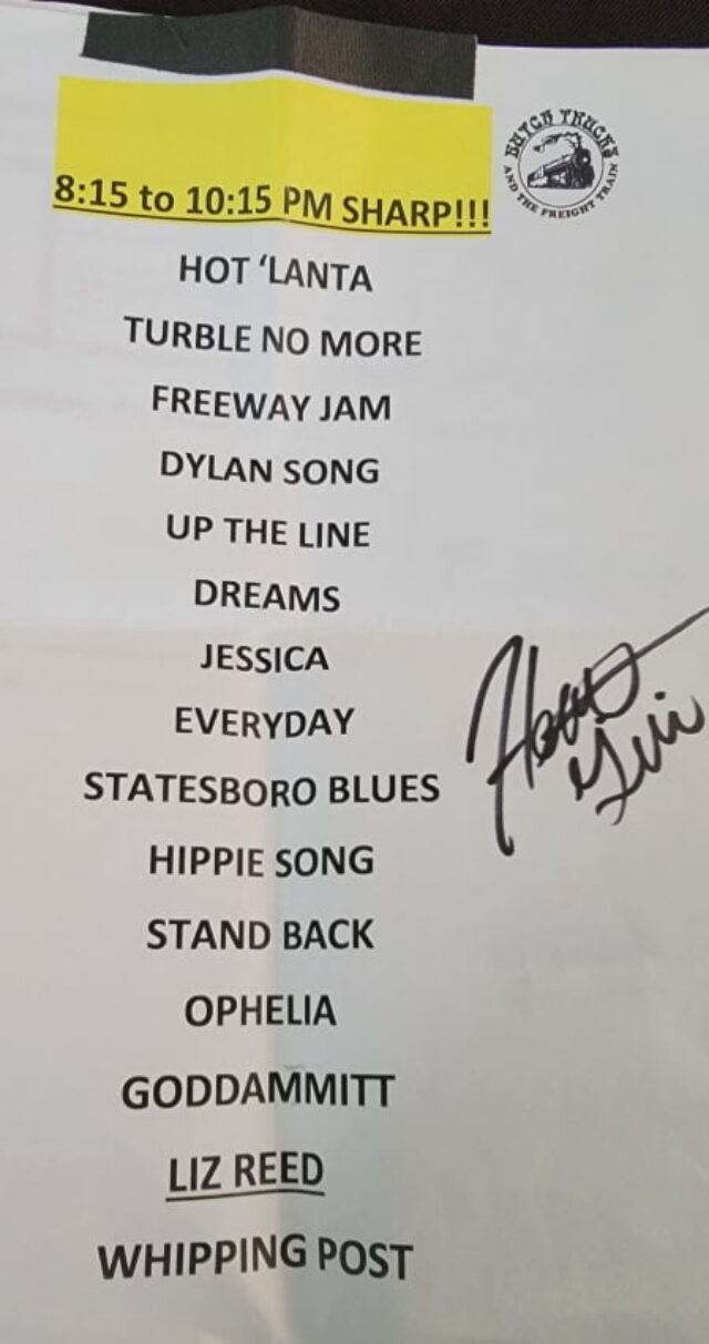 Concert Memory: BUTCH TRUCKS & THE FREIGHT TRAIN BAND HINMAN AUDITORIUM ...